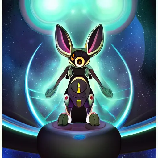 geometric symmetrical lucario with galaxy eyes in | Stable Diffusion ...
