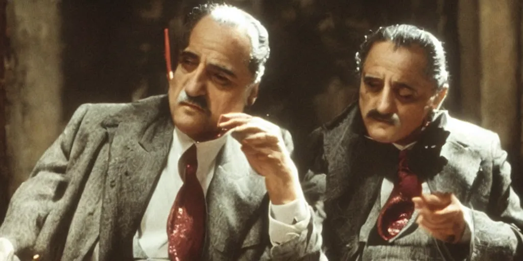 a rabbit as vito corleone in the movie the godfather, | Stable ...