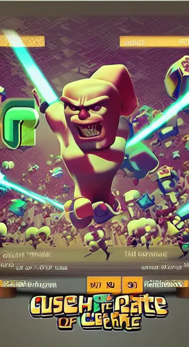cool laser theme clash of clans style style app | Stable Diffusion ...