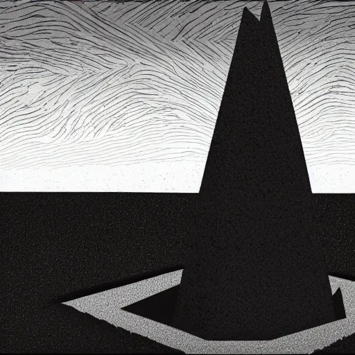 A Tapered Stone Monument with sharp edges Points to | Stable Diffusion ...