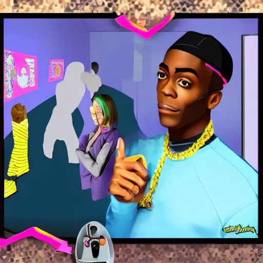 soulja boy dating simulator, art station, highly | Stable Diffusion ...