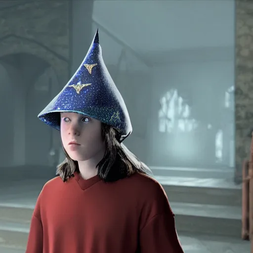 a realistic wizard teenager wearing a wizard cap, | Stable Diffusion ...