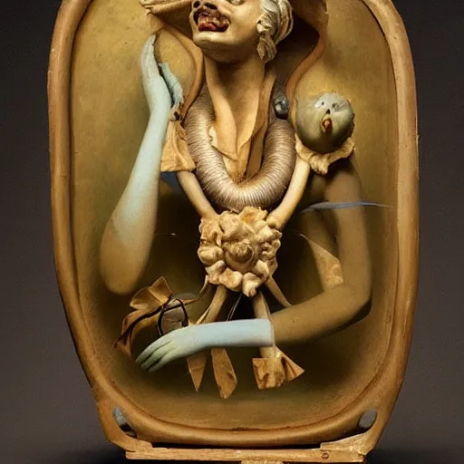 an 18th century surrealist oil sculpture of exploding | Stable Diffusion | OpenArt