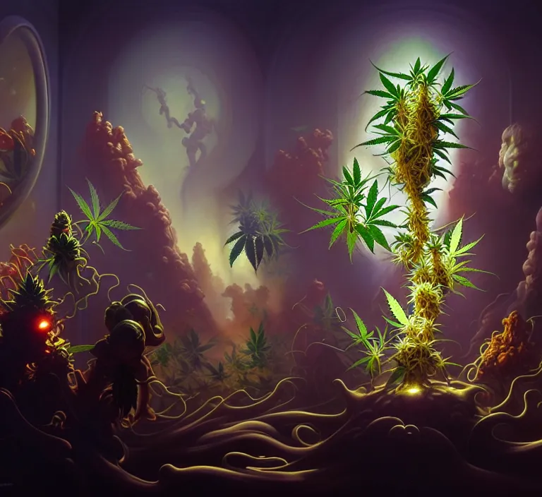 a cannabis world, marijuana, very detailed, dramatic | Stable Diffusion | OpenArt