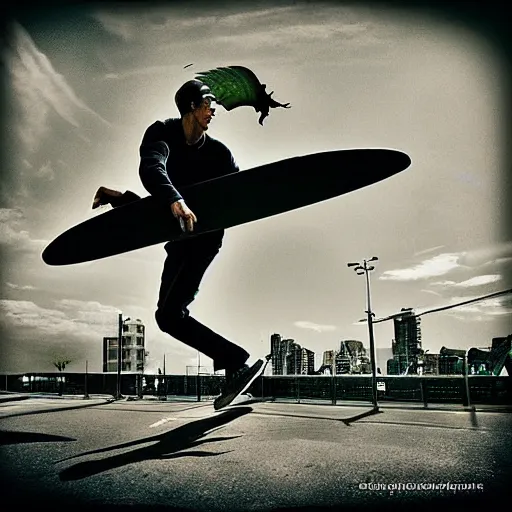 “tony hawk riding a flying dragon, photograph” | Stable Diffusion | OpenArt