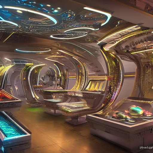 alien shop, futuristic, holographic, 8K , intricate | Stable Diffusion ...