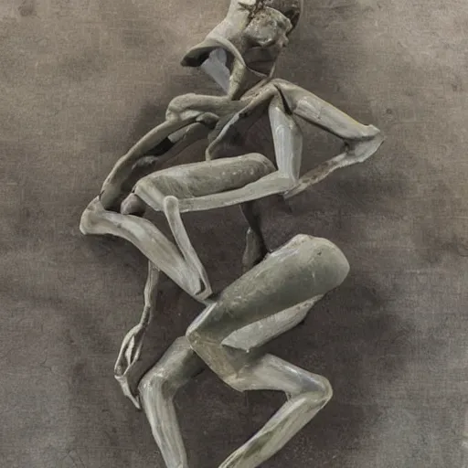 disfigured figure, contorted limbs, abstract sculpture | Stable ...