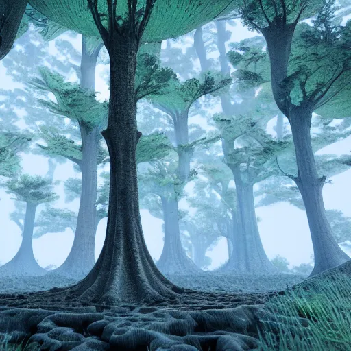 fractal forest, fractal art, 3 d render, octane | Stable Diffusion ...