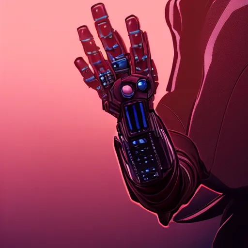 cyberpunk, cyborg hand with eyes, dark background, | Stable Diffusion ...