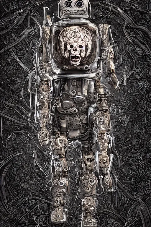 Illustration of a whimsical robot sitting holding a | Stable Diffusion ...