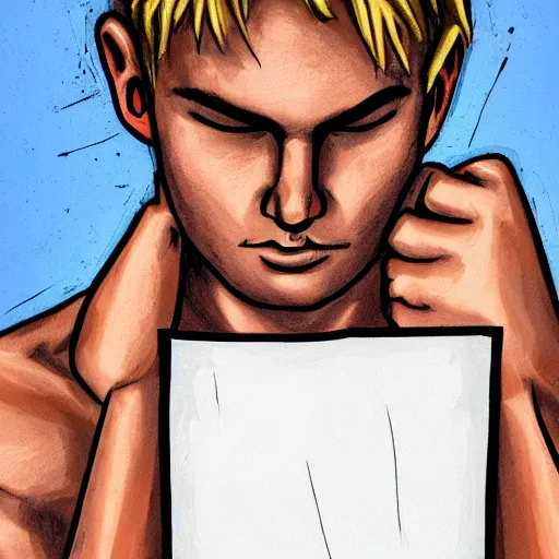 a physically strong, emotionally fragile bleached | Stable Diffusion