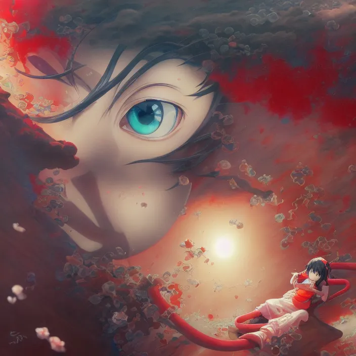 Close up Mamimi Samejima Iwakura Lain, LSD Dream | Stable Diffusion ...