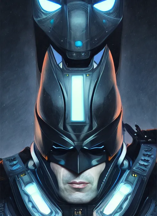 portrait of old Batman, sci-fi armour, tech wear, | Stable Diffusion ...