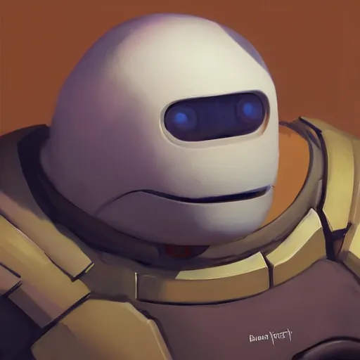 greg manchess portrait painting of baymax as overwatch | Stable ...