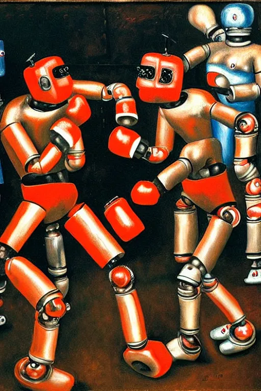 scene from robot boxing match, highly detailed, | Stable Diffusion | OpenArt