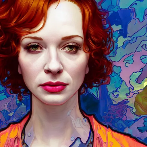 christina hendricks, high quality illustration, walter | Stable ...