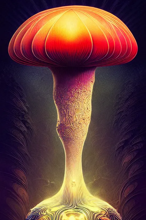 Energetic circus mushroom portrait, Art Deco nature, | Stable Diffusion ...