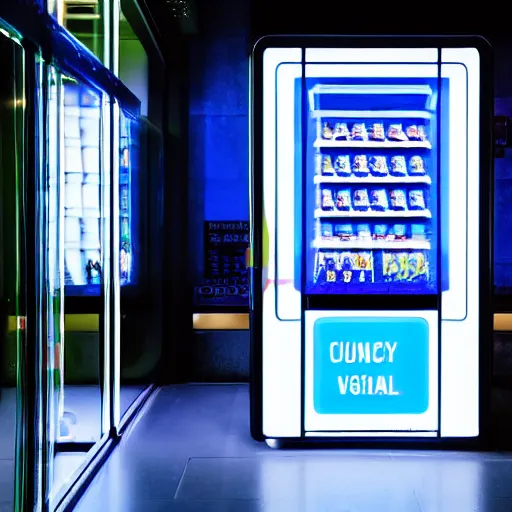 a scene of a futuristic vending machine in sky city | Stable Diffusion ...