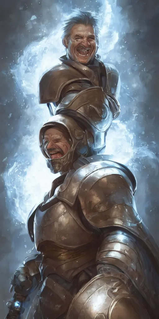 handsome laughing middle aged man face, brown grey | Stable Diffusion | OpenArt