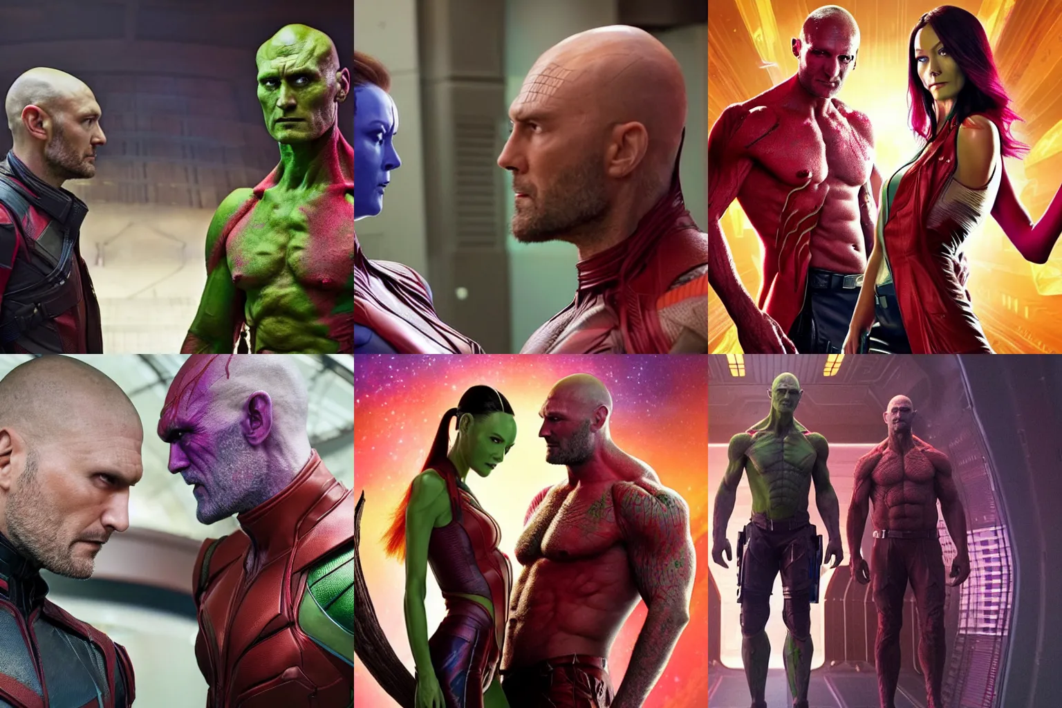 Mantis and Drax gaze into each other\'s eyes lovingly | Stable ...