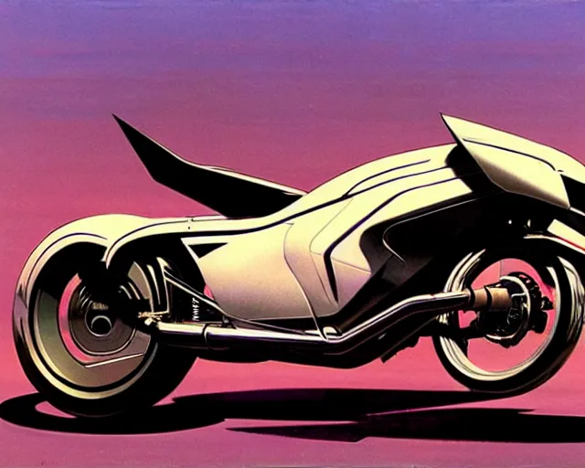 concept art for a flying motorcycle by syd mead | Stable Diffusion ...