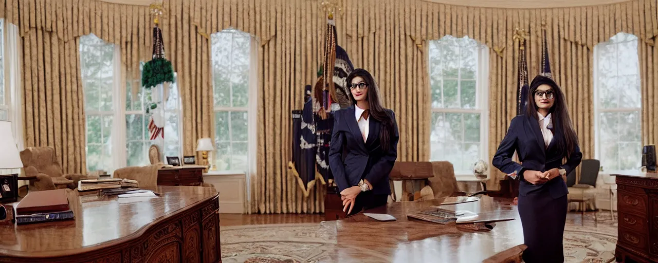 mia khalifa human body physique standing in the oval | Stable Diffusion