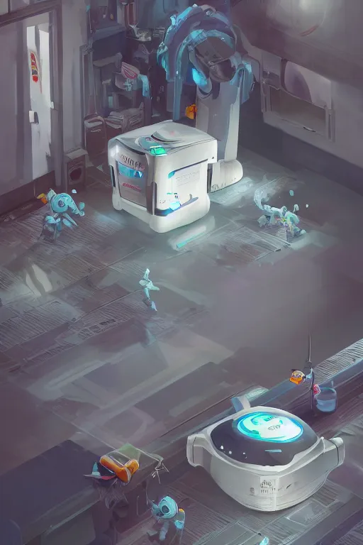 Diaper Disposal Robot, Overflowing, digital art, | Stable Diffusion ...