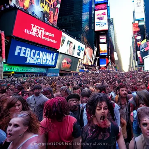 horde of zombies in Times Square | Stable Diffusion | OpenArt