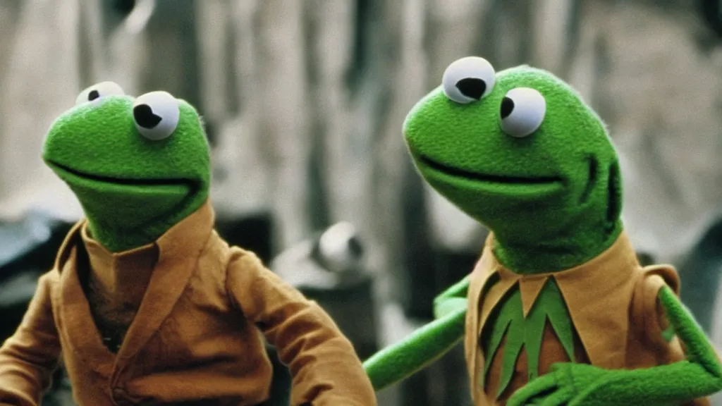 “kermit the frog (the muppets) in star wars (1977)” | Stable Diffusion ...