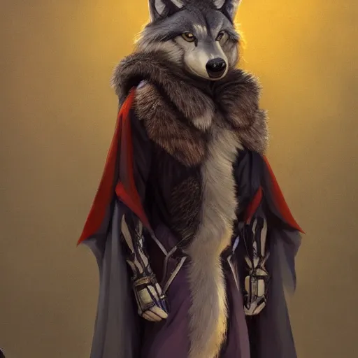 an anthropomorphic wolf, artstation hq, stylized, | Stable Diffusion ...