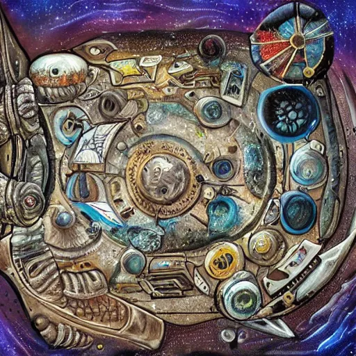 An alien artefact with diagrams and symbols from their | Stable ...