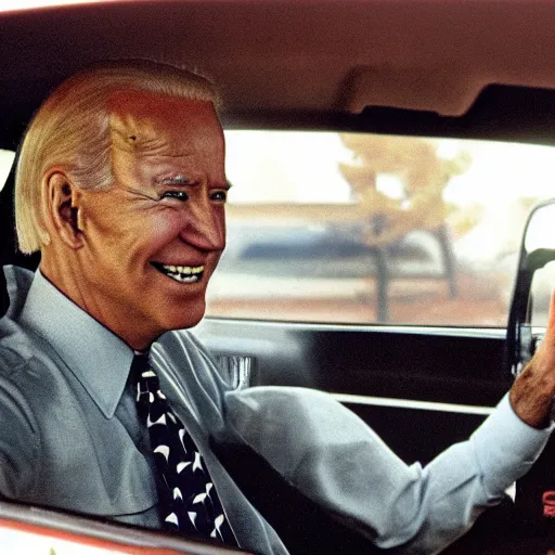 Joe Biden driving in a Ford Pinto, 8k, high | Stable Diffusion | OpenArt