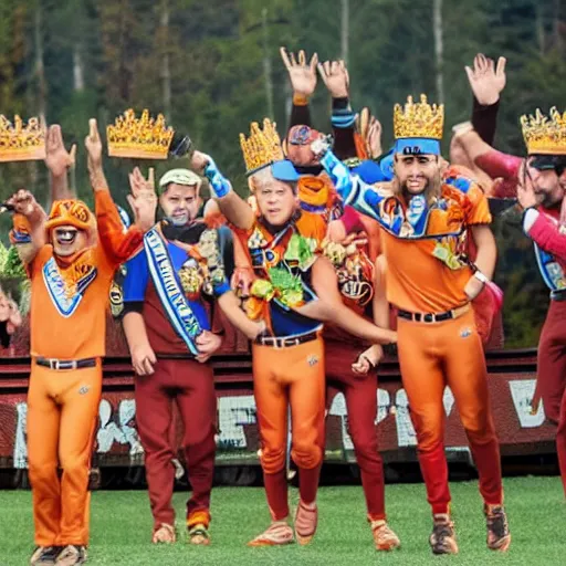 fall guys winning a crown | Stable Diffusion | OpenArt