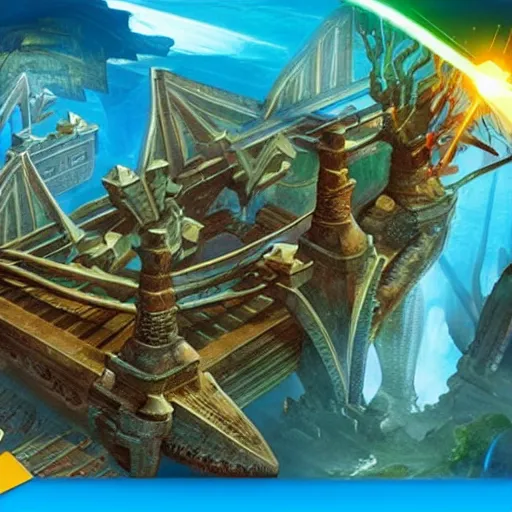 3D Atlantis the lost age video game by Microsoft | Stable Diffusion ...