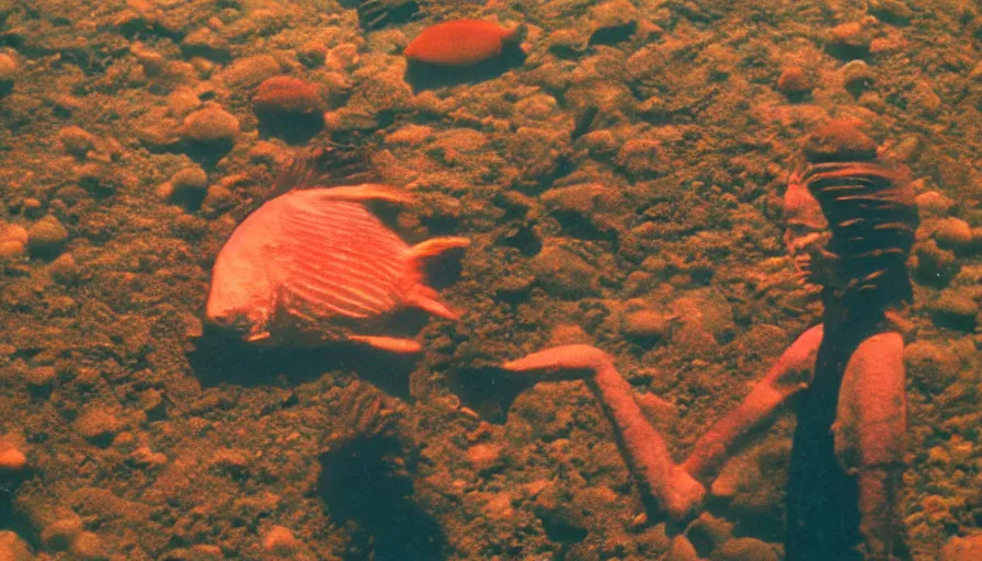 7 0 s movie still of man made of fish, cinestill 8 0 0 | Stable ...