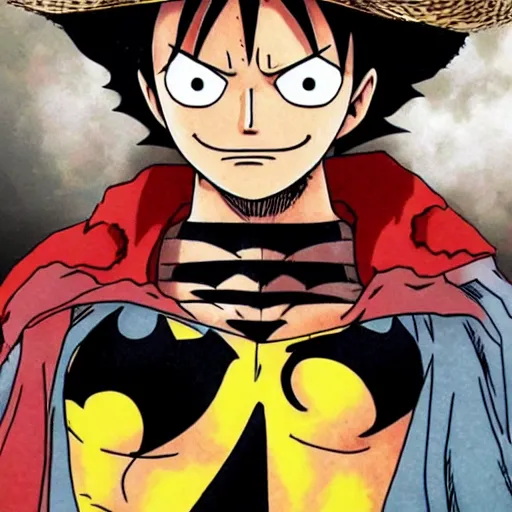 Luffy as The Batman | Stable Diffusion