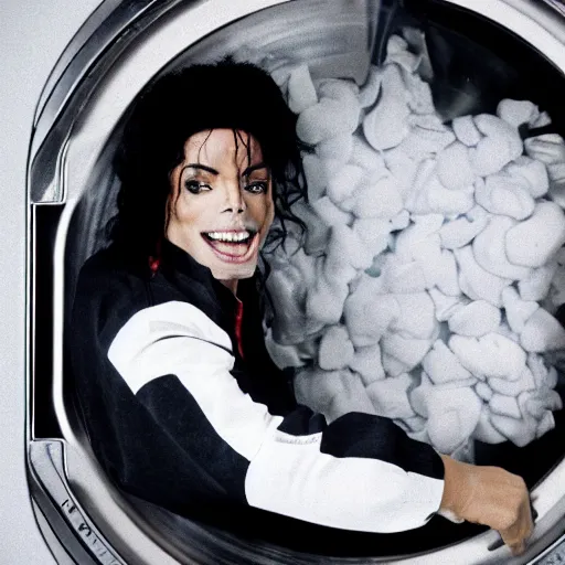 michael jackson stuck inside a washing machine | Stable Diffusion | OpenArt
