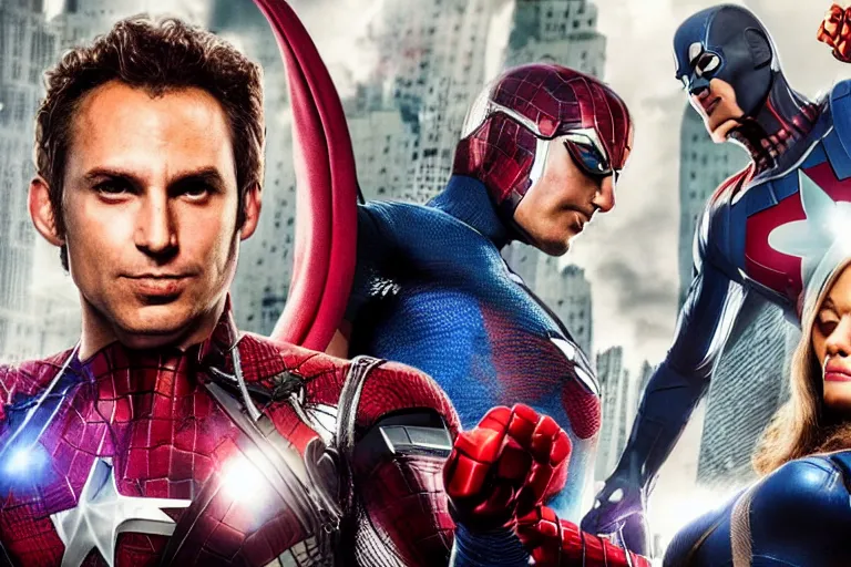 movie superhero team closeup, DC vs Marvel fashion, | Stable Diffusion ...