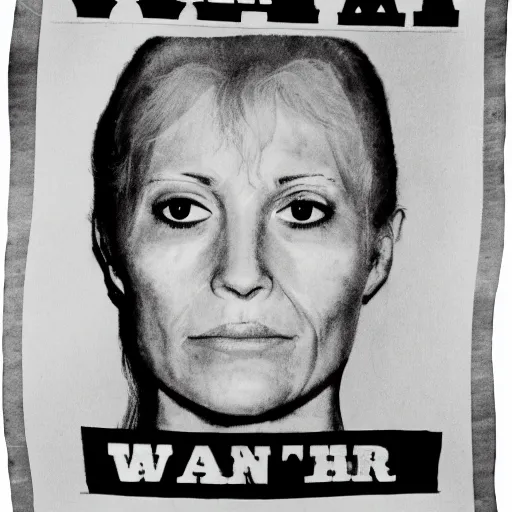 front view, woman serial killer, wanted poster. fbi | Stable Diffusion ...
