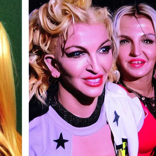 Pixar version of Madonna and Britney Spears on a stage | Stable Diffusion | OpenArt