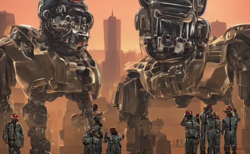 rednecks hail the invasion of gigantic human - like | Stable Diffusion