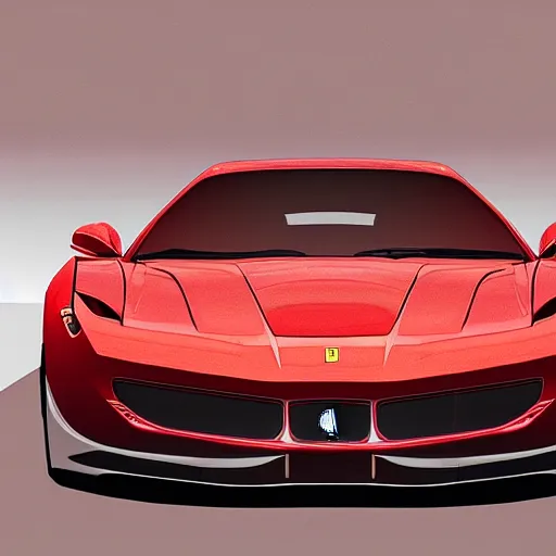 chiaroscuro ferrari, digital art, 3 d illustration | Stable Diffusion