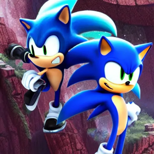 sonic the hedgehog in made in abyss by tsukushi | Stable Diffusion ...