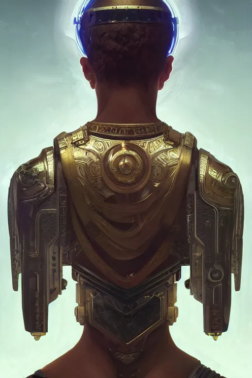 roman emperor in cyberpunk style, realistic portrait, | Stable ...