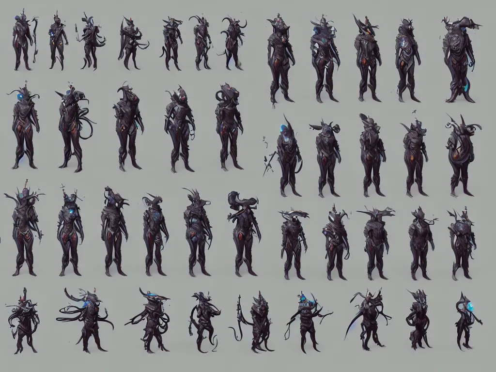 highly detailed character design sheet for a sci - fi | Stable ...