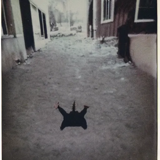 real demon caught on film, polaroid picture | Stable Diffusion