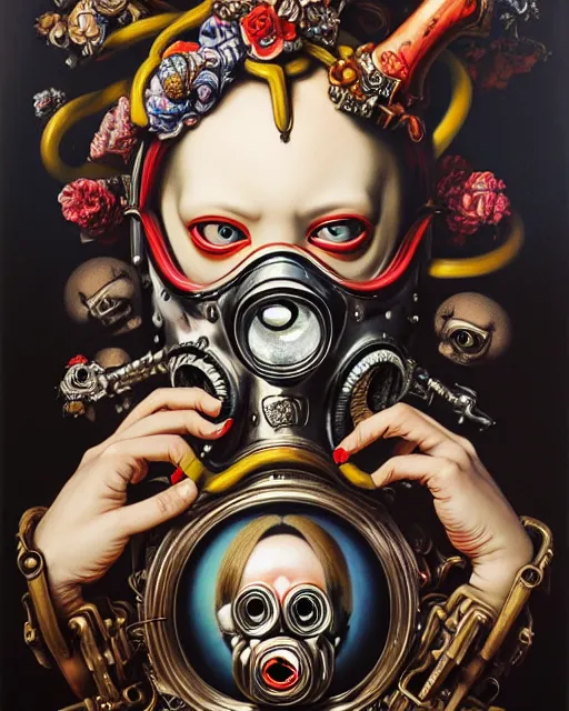 a maximalist portrait a with large lips and with large | Stable Diffusion | OpenArt