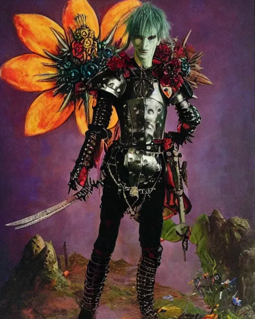 portrait of a skinny punk goth roald dahl wearing | Stable Diffusion ...