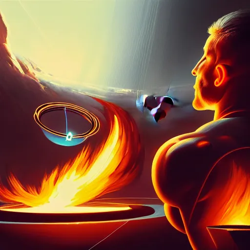 flawless painting of futuristic prometheus, | Stable Diffusion | OpenArt