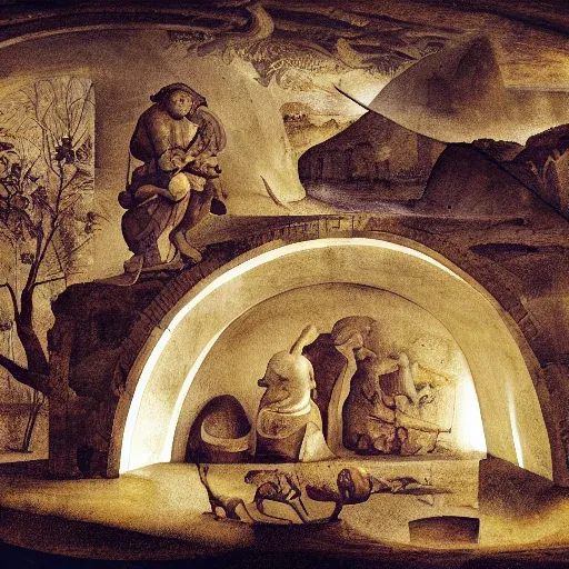 ancient giant glowing gallerie triangle python beagle | Stable ...